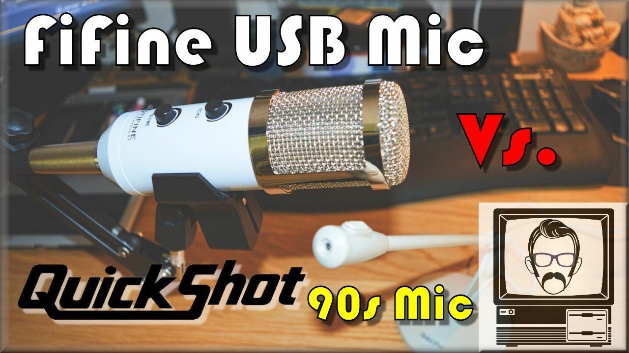 FiFine USB Microphone vs. 90s Quickshot Mic - Nostalgia Nerd